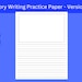 Practice Story Writing Paper, Printable Lined Paper With Drawing Box ...
