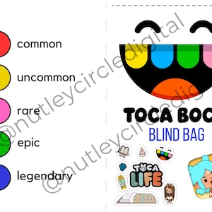 Printable Toca Boca Inspired Printable Blind Bags - Fun and Creativity ...