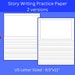 Practice Story Writing Paper, Printable Lined Paper With Drawing Box ...