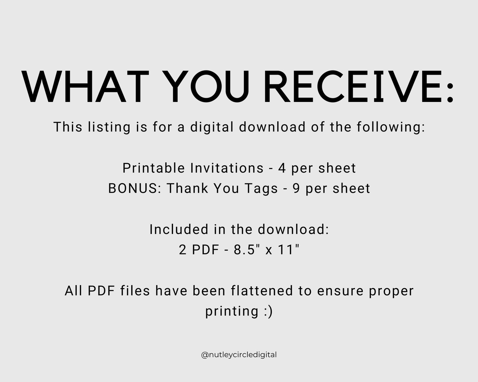 Printable Smiling Critters Birthday Invitations and Thank You Tags ...