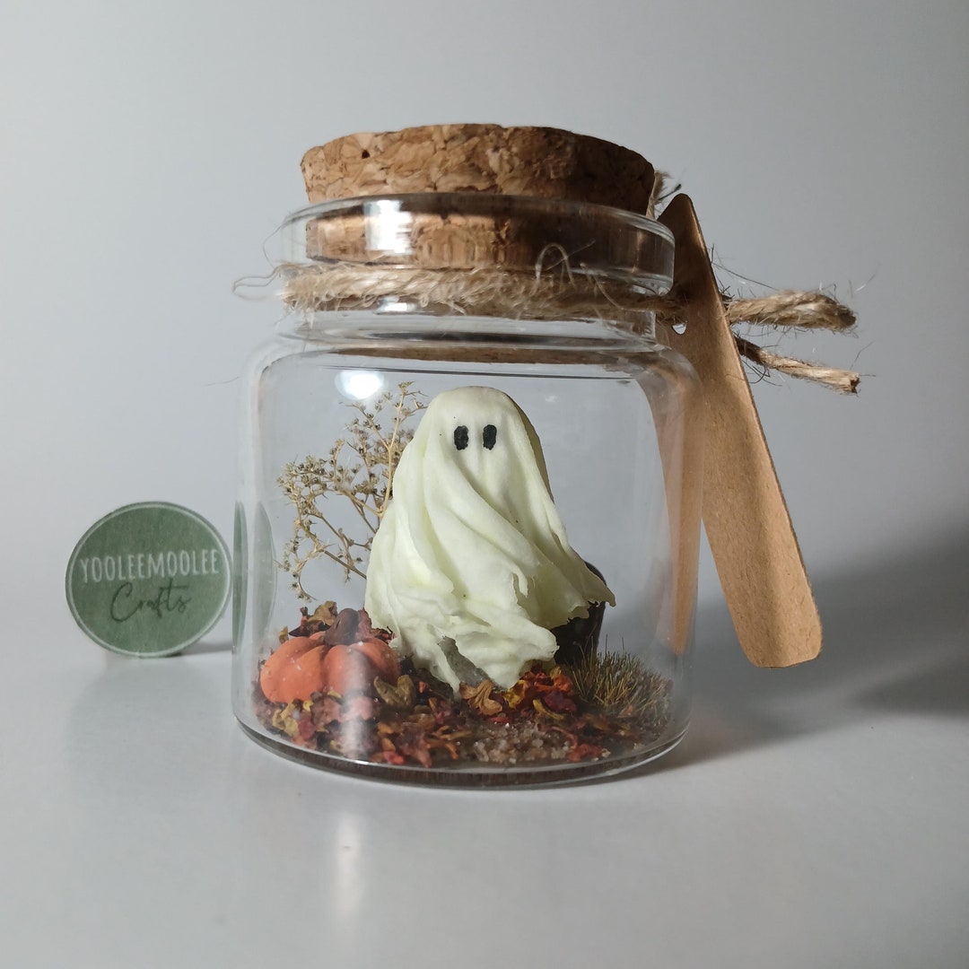 Pet Ghost in a Jar Sheet Ghost Glow in the Dark Handmade Miniature ...