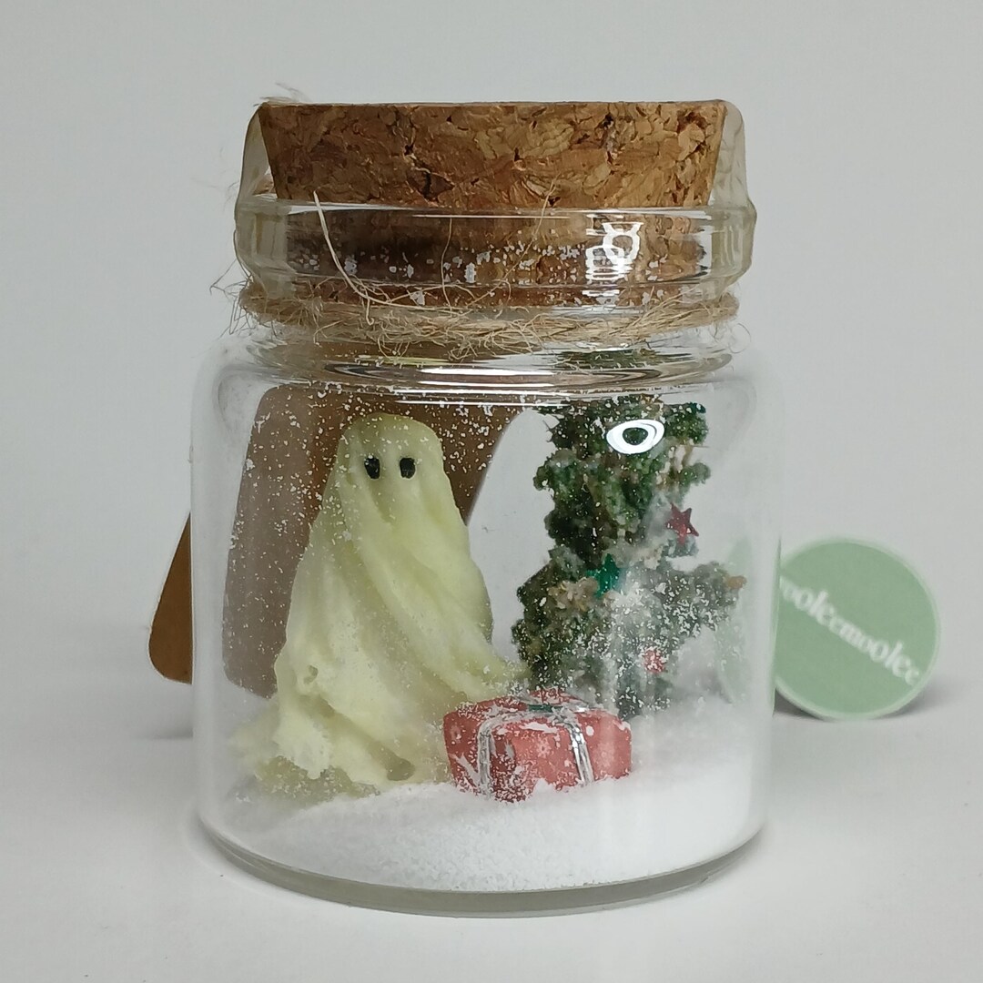 Pet Ghost in a Jar Flowy Sheet Ghost Glow in the Dark Handmade ...
