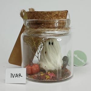 Pet Ghost in a Jar Flowy Sheet Ghost Glow in the Dark Handmade ...