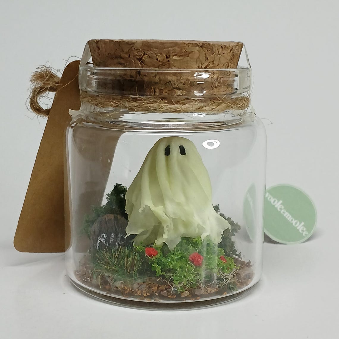 Pet Ghost in a Jar Flowy Sheet Ghost Glow in the Dark Handmade ...