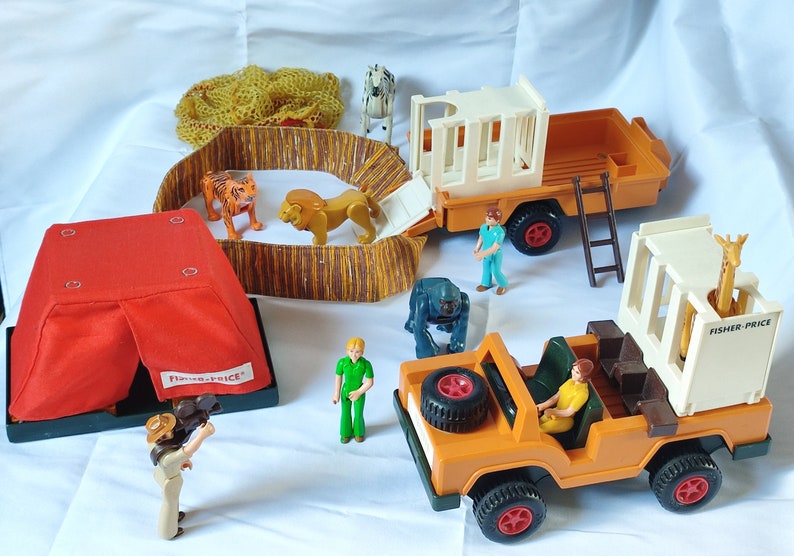 Vintage Fisher Price the Adventure People & Their Wild Animal Safari ...