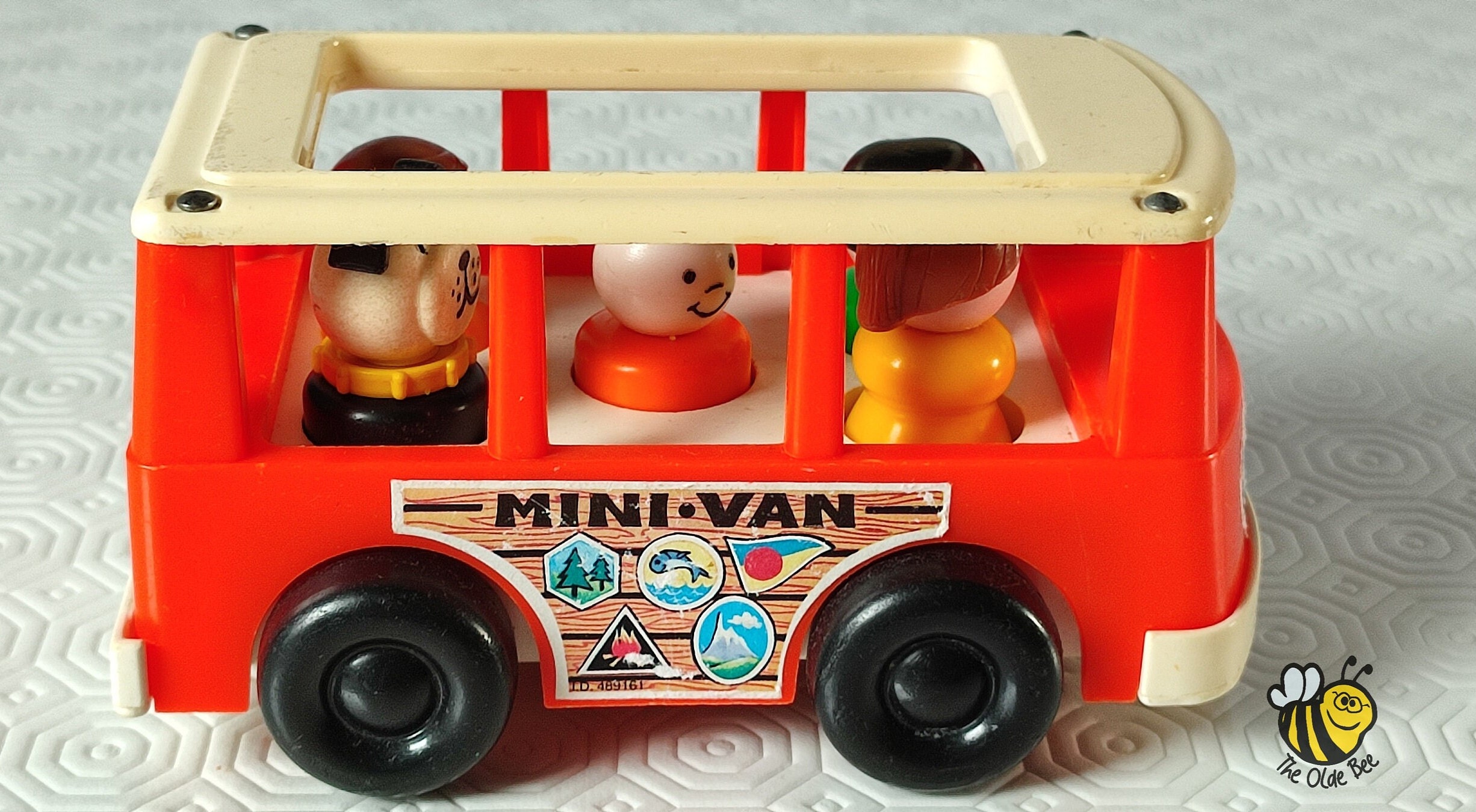 Vintage Fisher Price Play Family Mini Bus #141 Complete Made in England ...