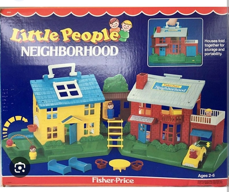 Vintage Fisher Price Little People Neighborhood #2551, Made in UK (1989 ...