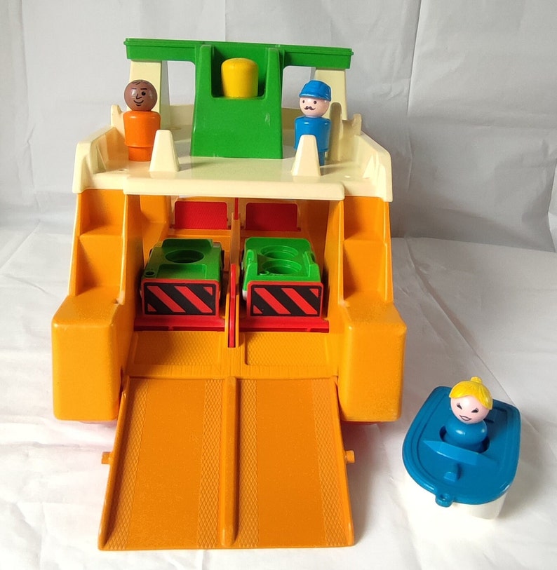 Vintage Fisher Price Play Family Ferry Boat #932, Made in Belgium - Etsy