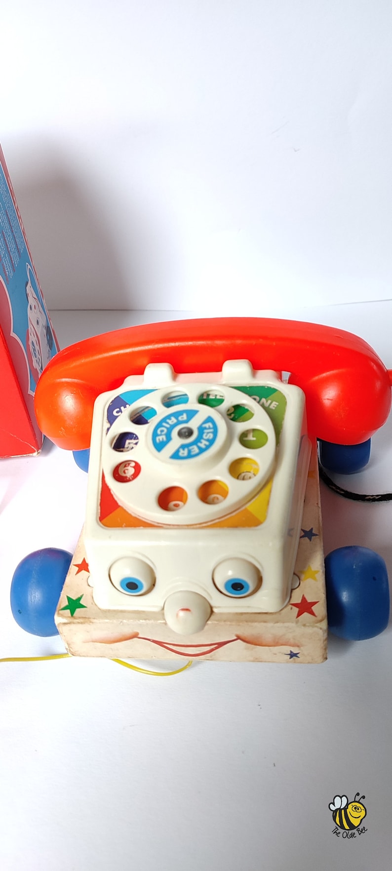 Vintage Fisher Price Chatter Telephone #747 With Box, Made in Belgium ...