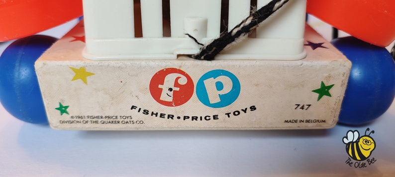 Vintage Fisher Price Chatter Telephone #747 With Box, Made in Belgium ...