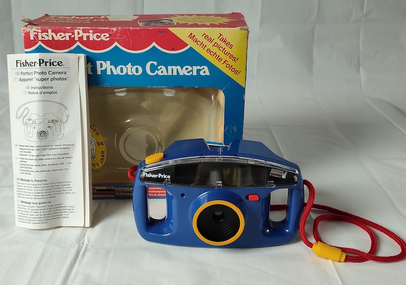Vintage Fisher Price Perfect Shot Photo 110 Camera #3815 With Original ...