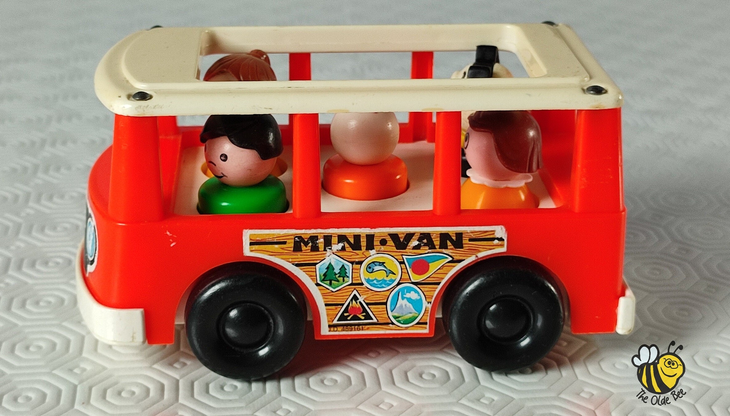 Vintage Fisher Price Play Family Mini Bus #141 Complete Made in England ...