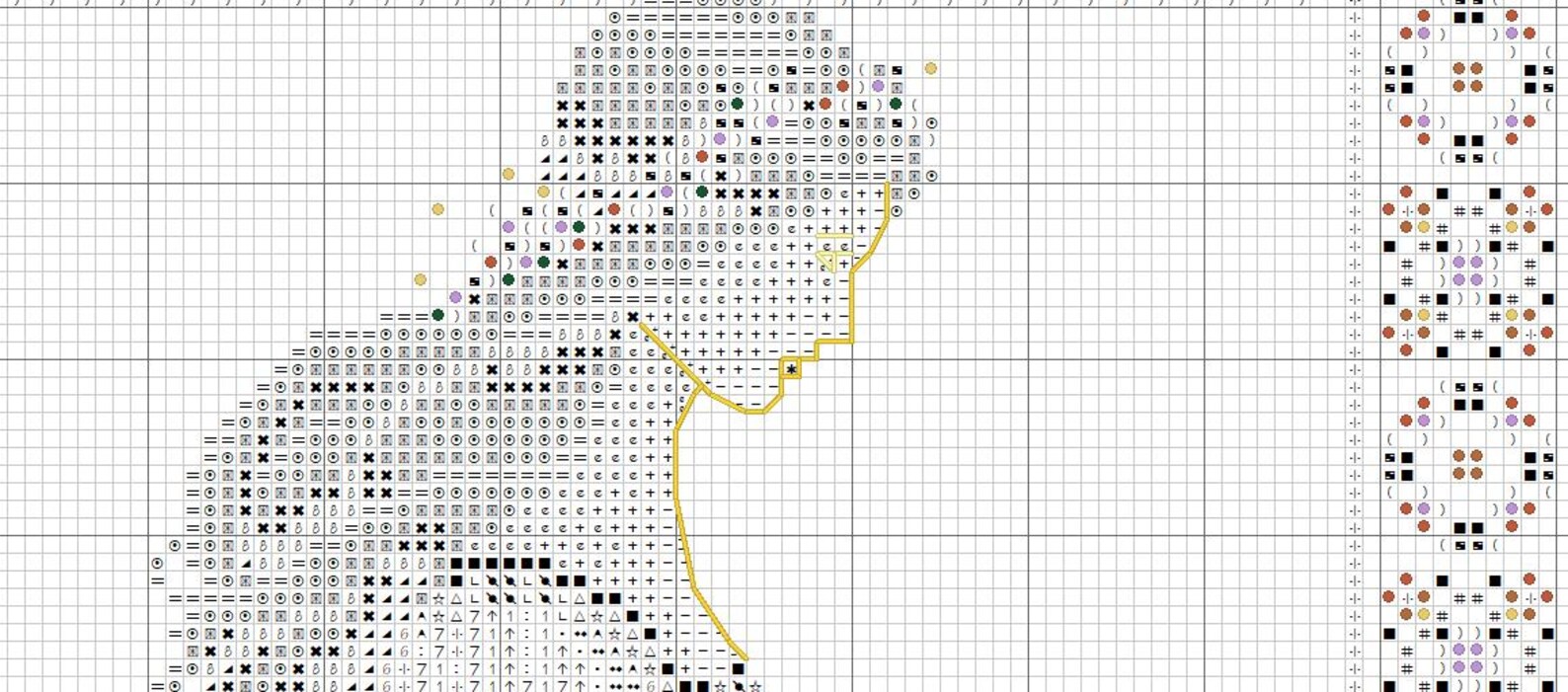 Cross Stitch Pattern SAGA Pdf Xsd Season AUTUMN WOMAN Cross Stitch Lady ...