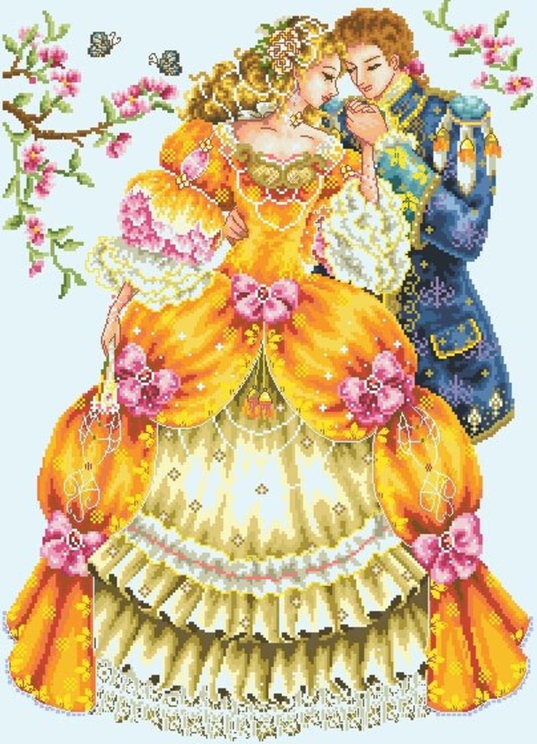 Cross Stitch Pattern PRINCESS DANCE at Court I DANCE at Court Cross ...