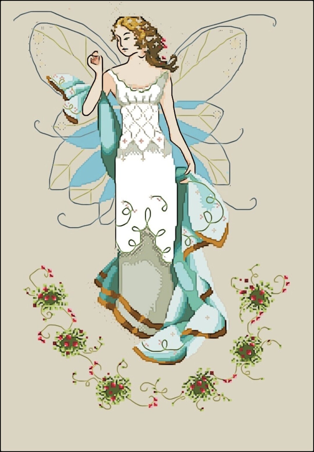 Cross Stitch Pattern MAY FAIRY Spring Spring DMC Patterns to - Etsy