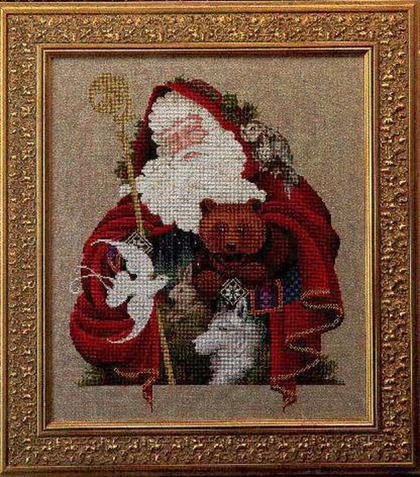 Cross Stitch Pattern SAGA Pdf Xsd SANTA Claus and ANIMALS Cross Stitch ...