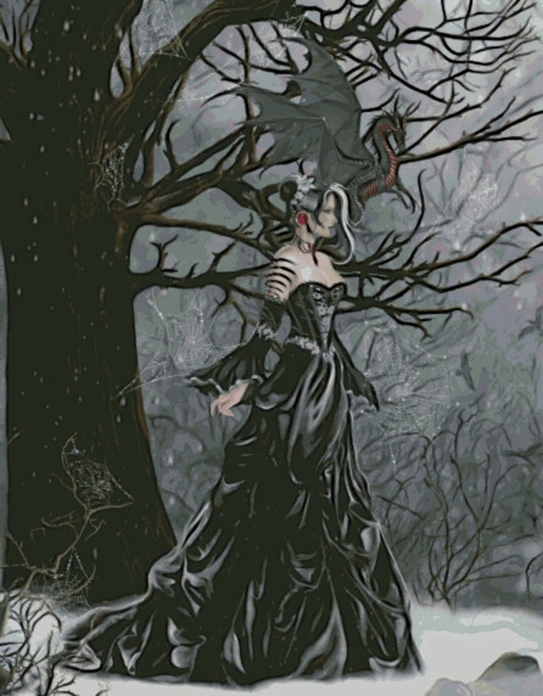 MAGA Dragon Cross Stitch Pattern DRAGON MAGICIAN Cross Stitch Patterns ...