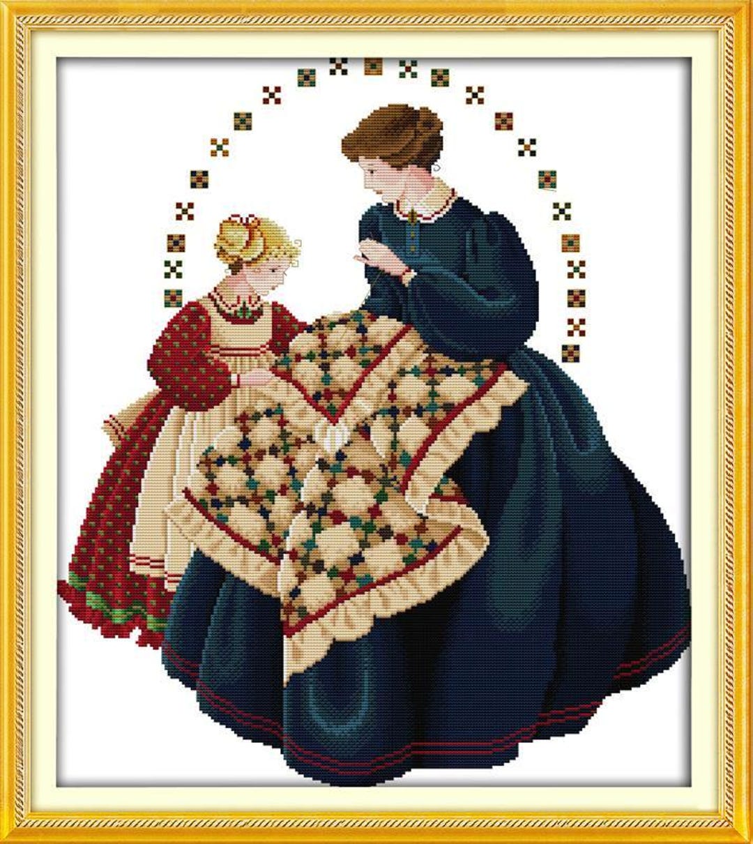 Cross Stitch Pattern SAGA Pdf Xsd Baby and MOM Cross Stitch LOVE ...