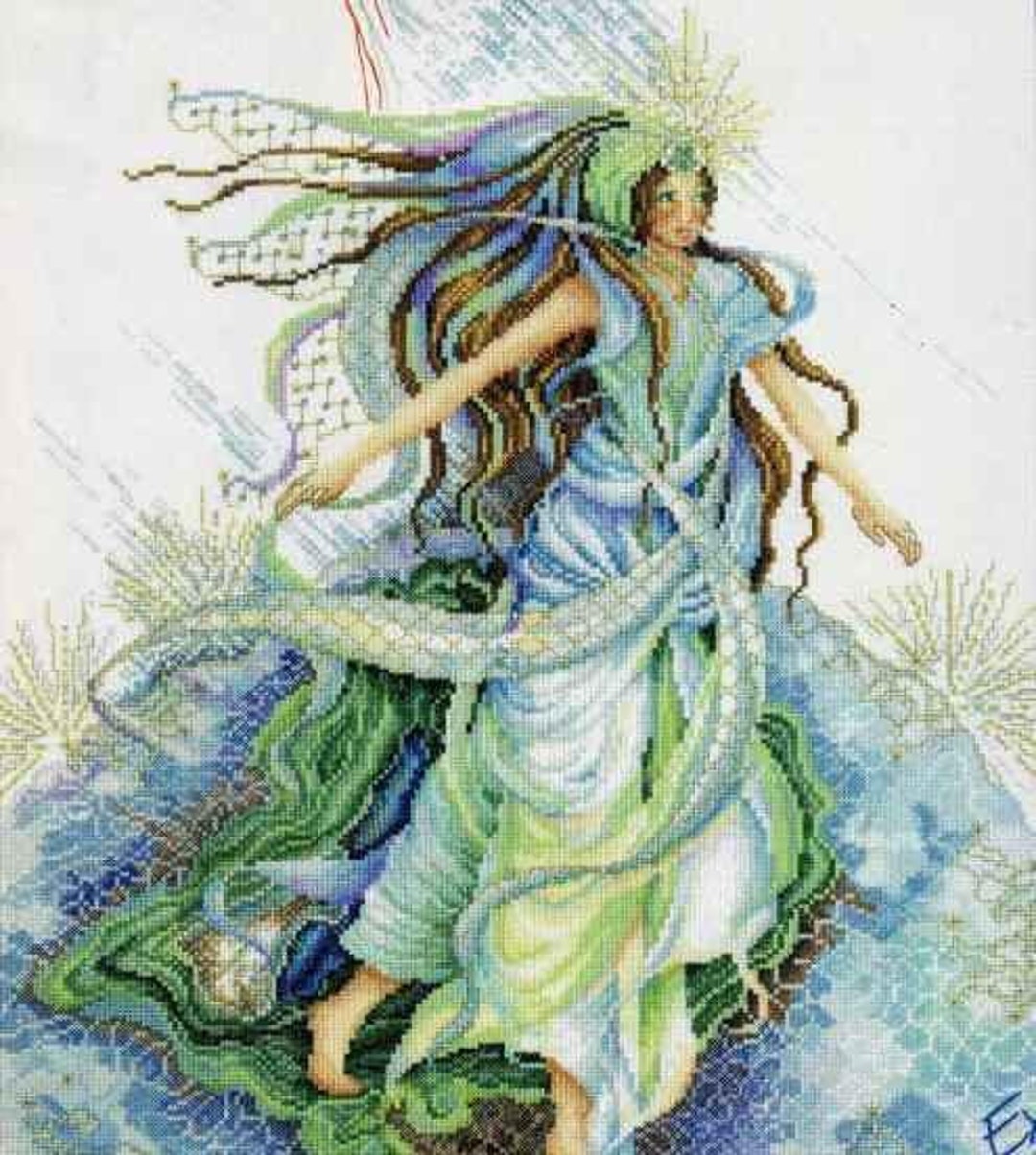 SAGA Cross Stitch Pattern Pdf Xsd Goddess of the GLITTERING STONE Sea ...