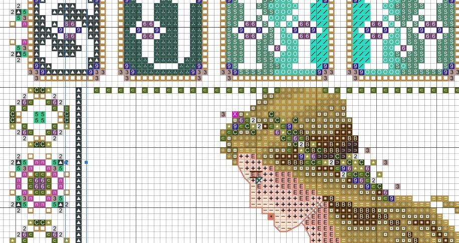 Cross Stitch Pattern PDF Dmc Season SUMMER WOMAN Cross Stitch Pattern ...