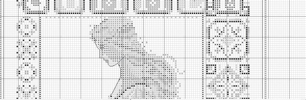 Cross Stitch Pattern PDF Dmc Season SUMMER WOMAN Cross Stitch Pattern ...