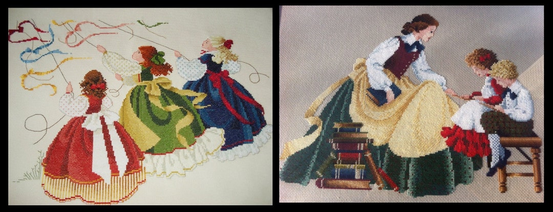 2 SAGA Cross Stitch Patterns Pdf Xsd 3 BIMBE AQUILONE Mother and ...