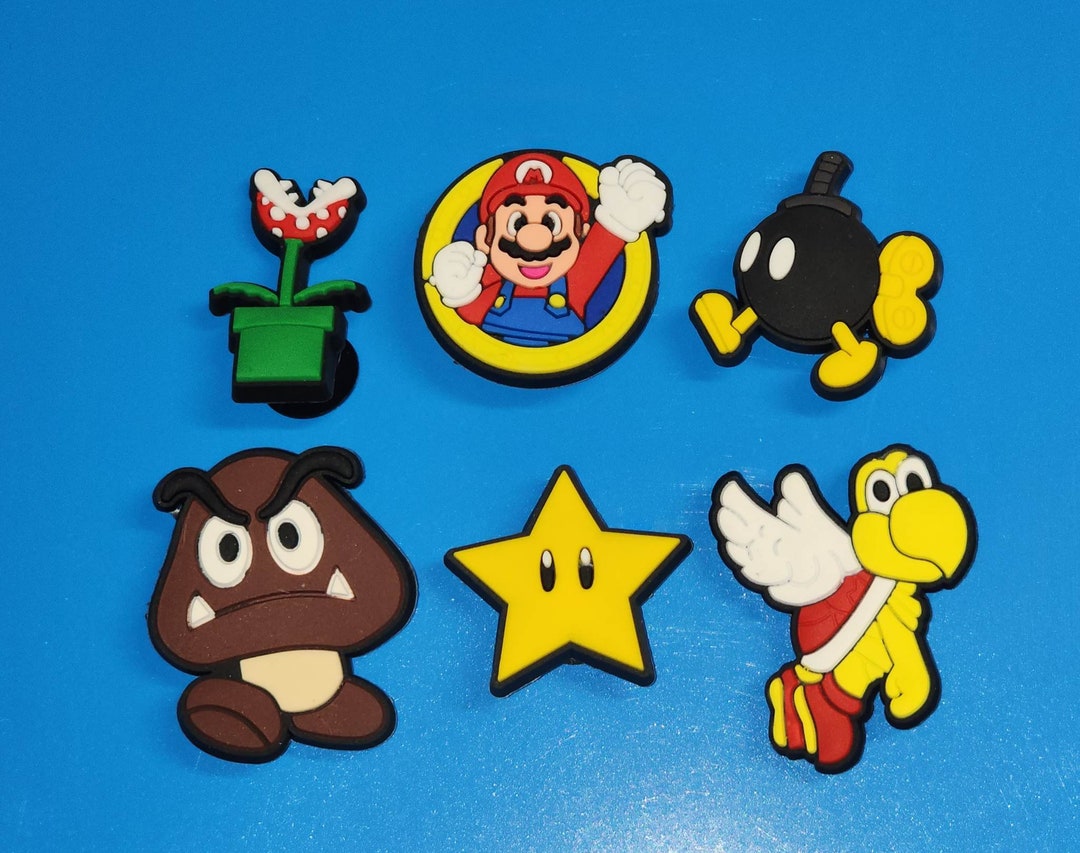 Set of 6 Super Mario Shoe Charms Set 4 - Etsy