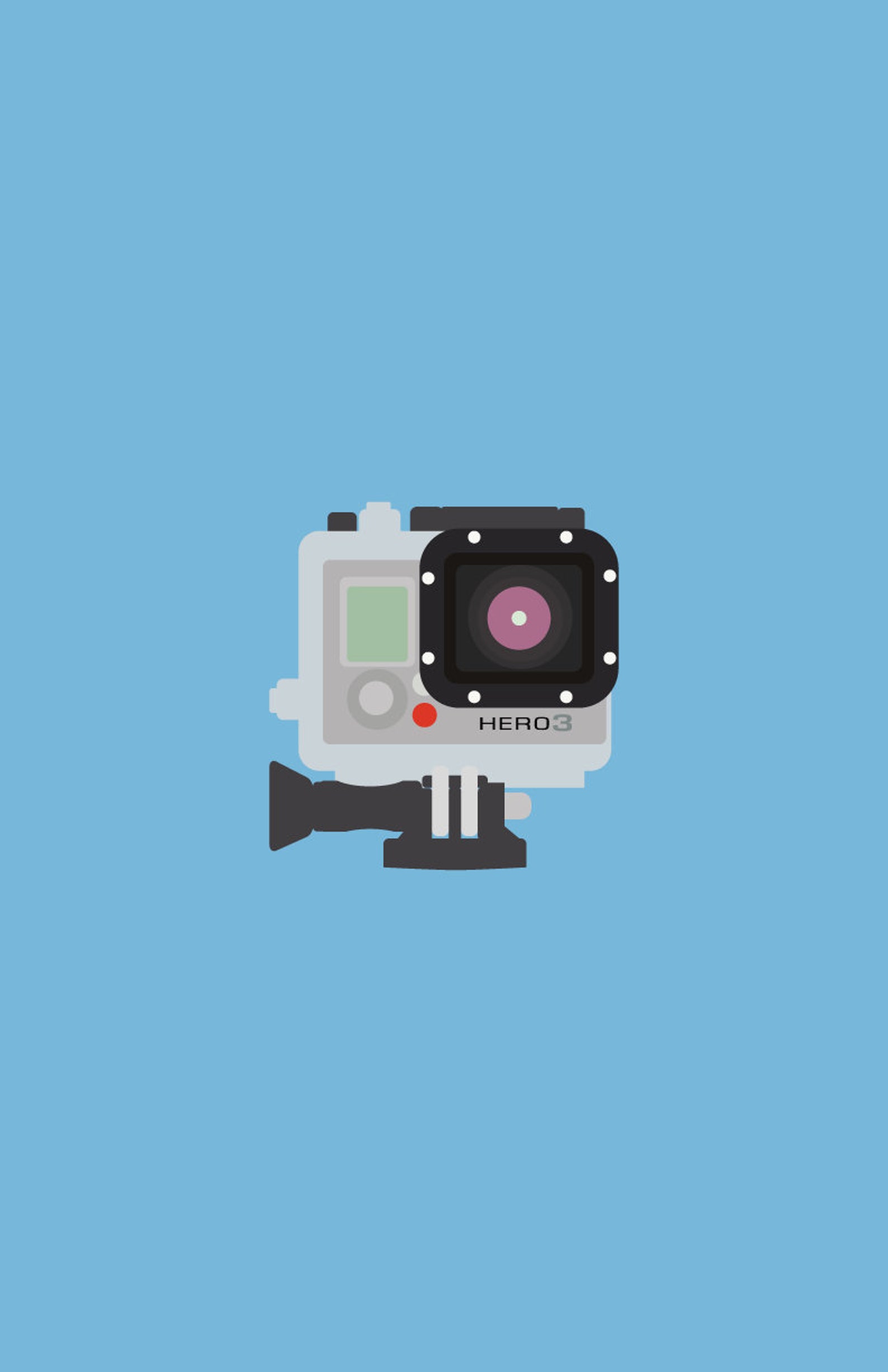 Gopro Hero 3 Vector Illustration Printable Wall Art - Etsy