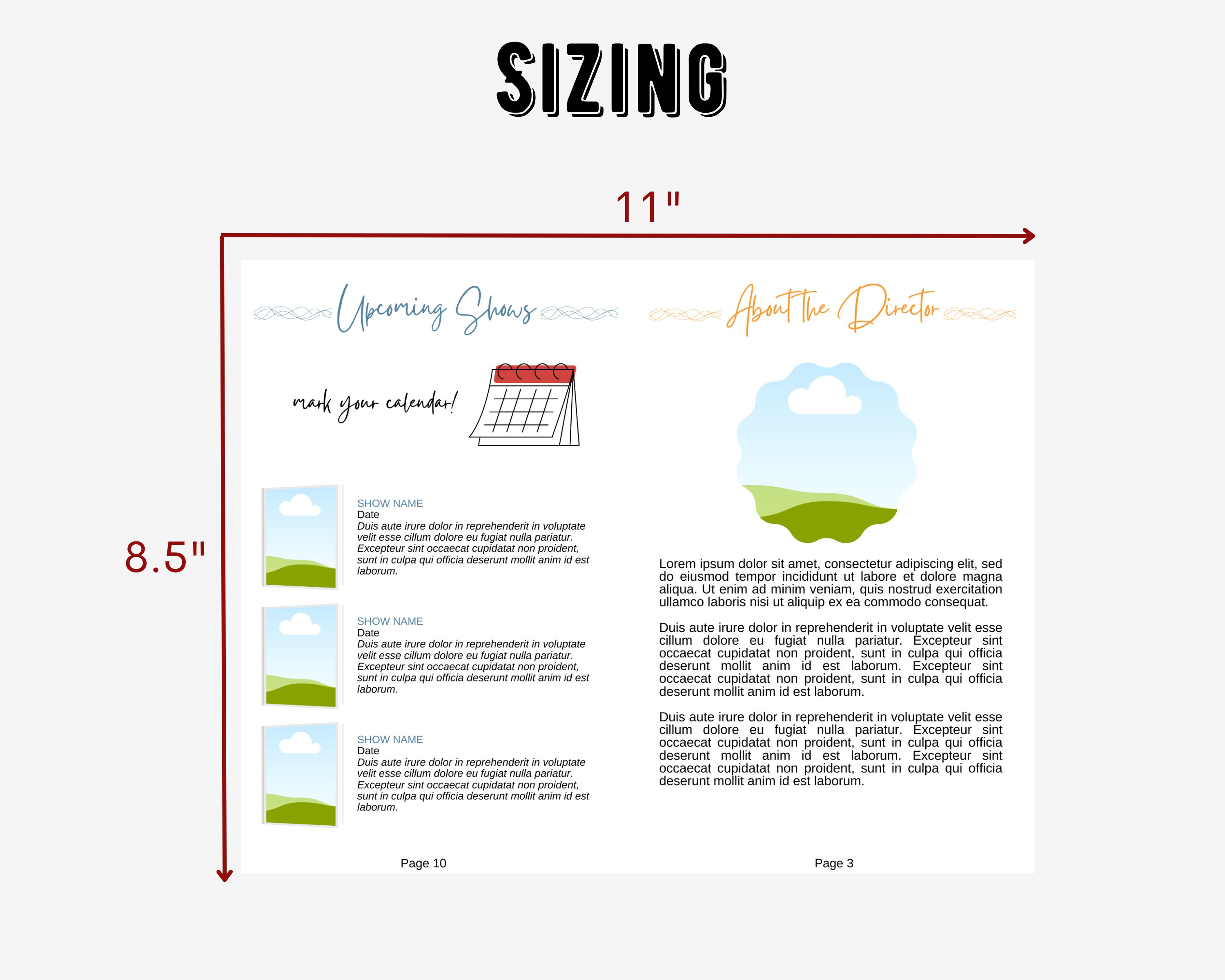 Theatre Playbill, Programme Canva Template | 12-page Printable Program ...