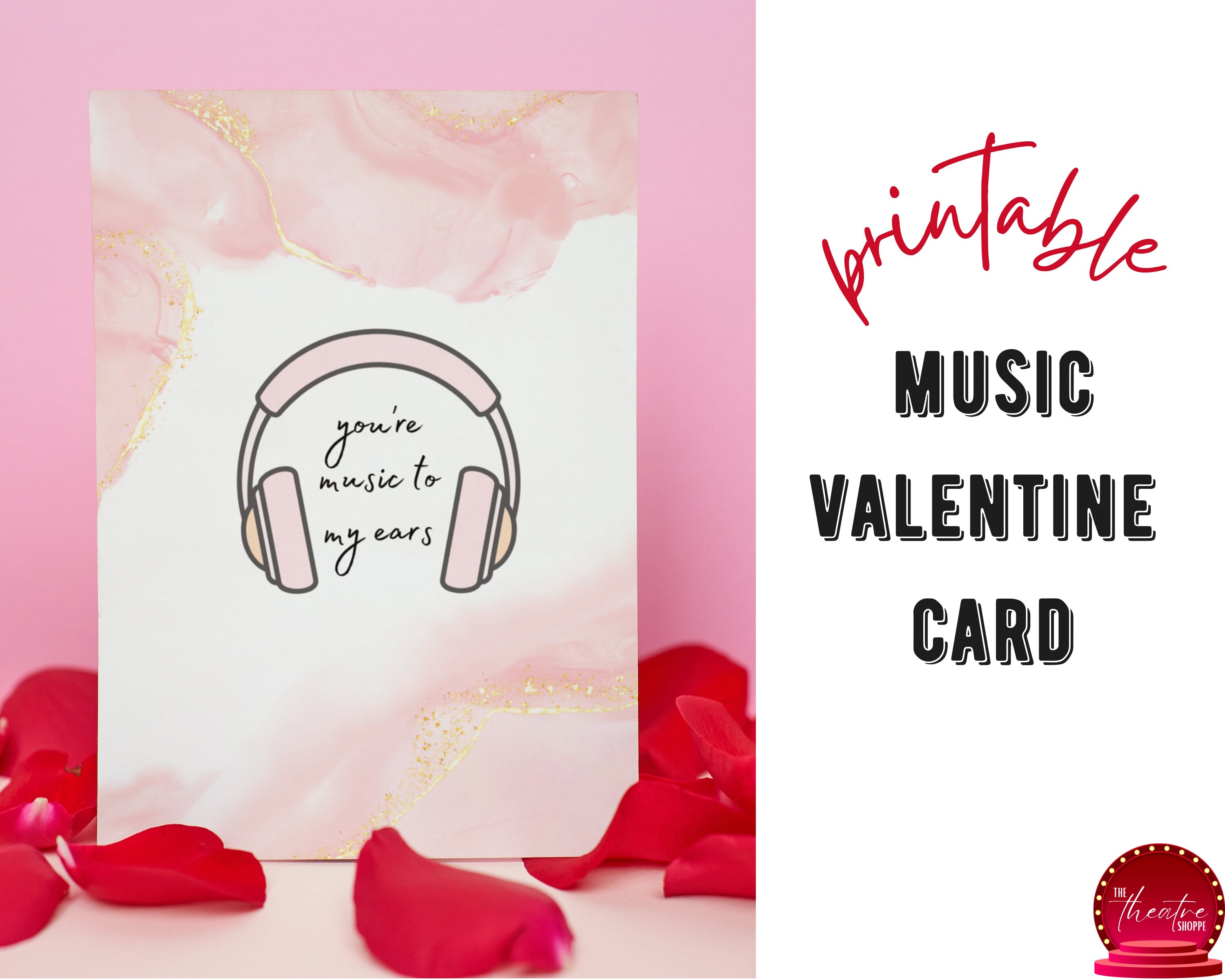Music Pun Valentine's Day Card | Printable Music-themed Valentine Card ...
