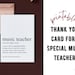 Music Teacher Definition Card | Teacher Appreciation Week, Card for ...