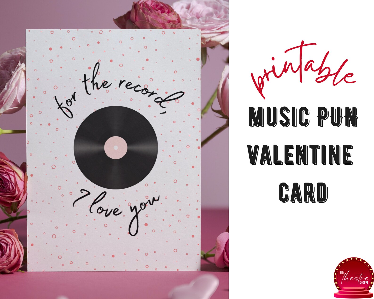 Music Pun Valentine's Day Card | Music Record Card | Printable Music ...