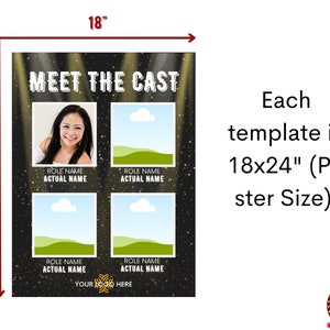 Theatre Front-of-house Posters Canva Templates | Cast and Crew Photos ...