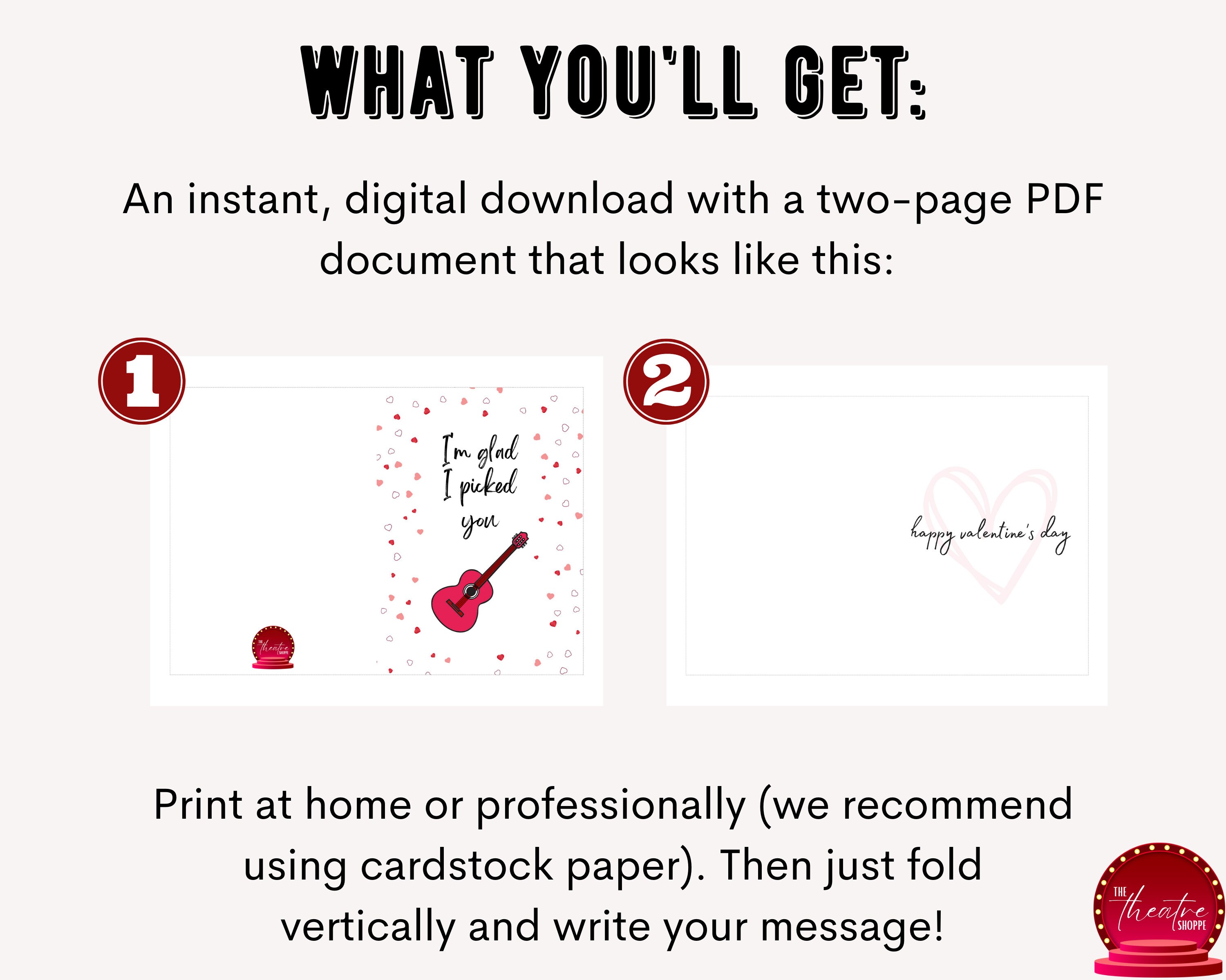 Musical Valentine's Day Card | Music Pun Card | Printable Music-themed ...