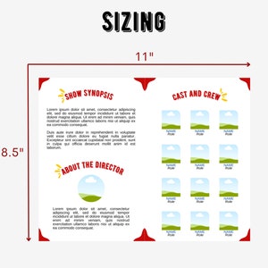 4-page Theatre Program Template: Playbill Design (canva Editable) - Etsy