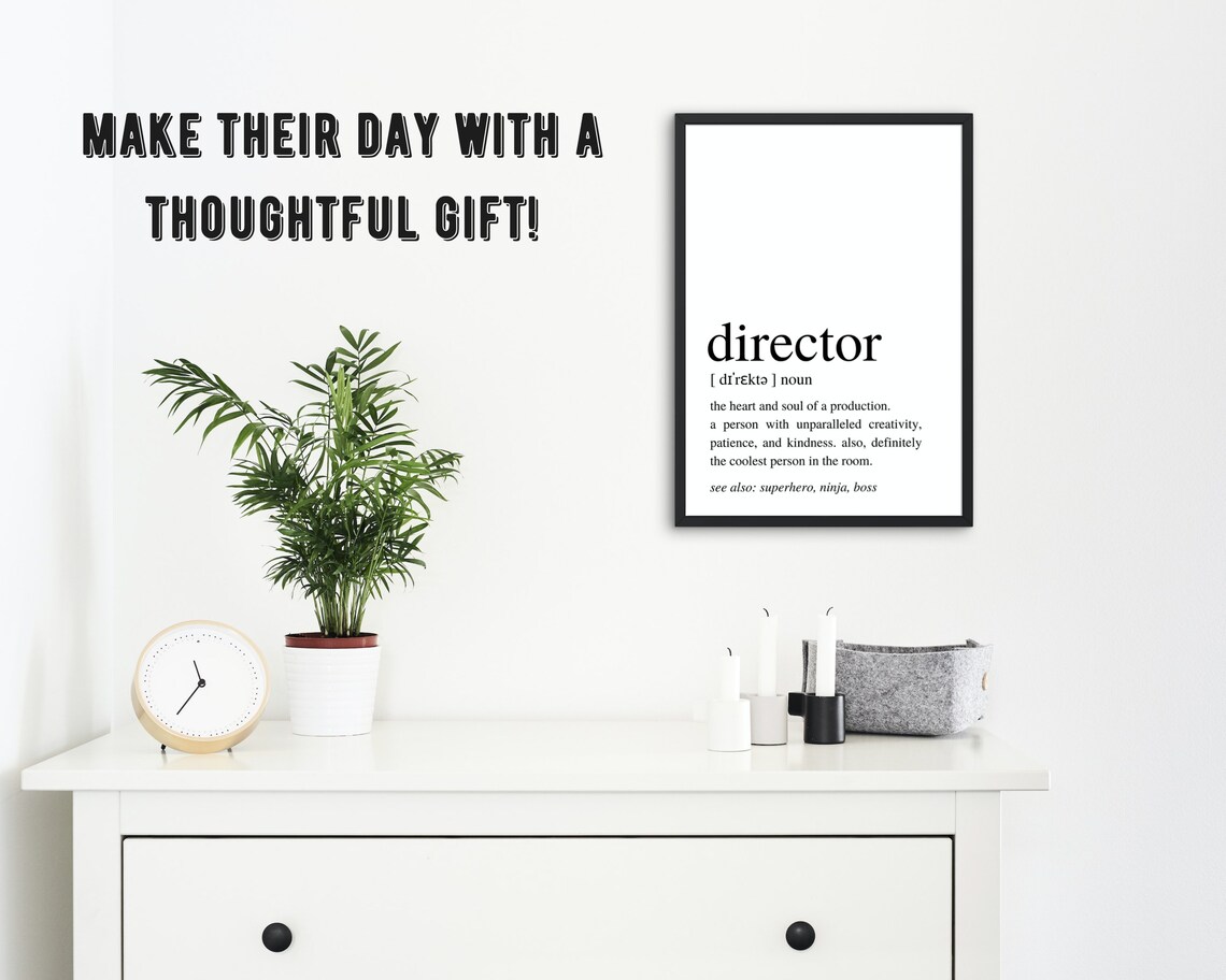 Director Definition Art Print | Printable Wall Art, Print for Director ...