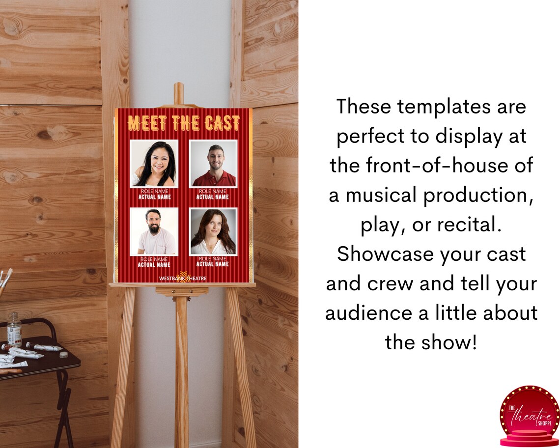 Theatre Front-of-house Posters Canva Templates | Cast and Crew Photos ...