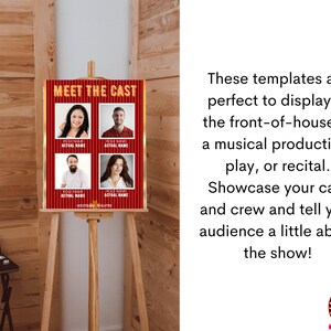 Theatre Front-of-house Posters Canva Templates | Cast and Crew Photos ...