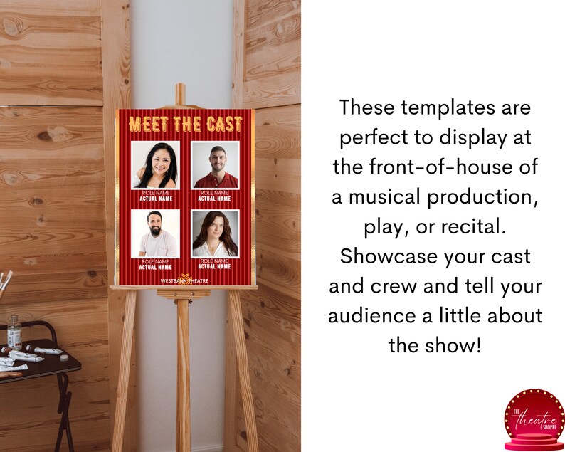 Theatre Front-of-house Posters Canva Templates | Cast and Crew Photos ...