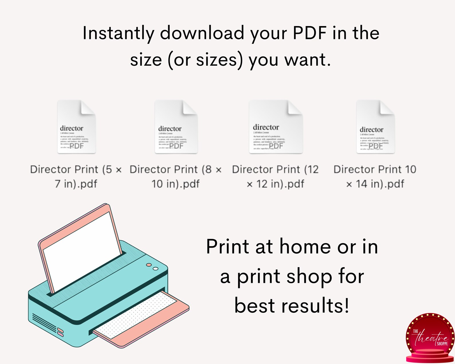 Director Definition Art Print | Printable Wall Art, Print for Director ...