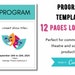 Theatre Playbill, Programme Canva Template | 12-page Printable Program ...