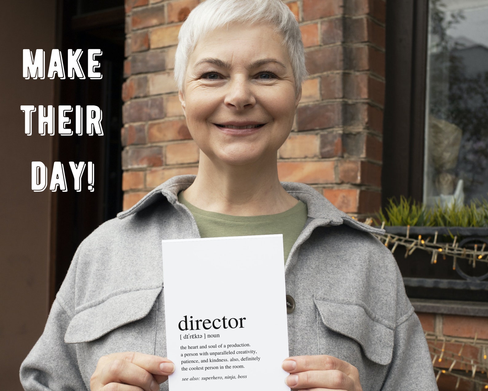 Director Definition Thank You Card: Printable Appreciation Gift (PDF ...