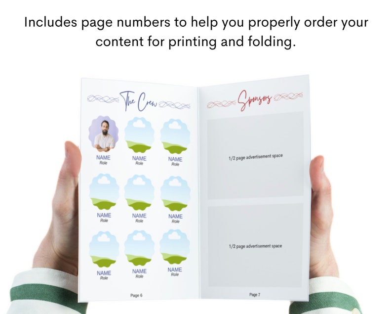 Theatre Playbill, Programme Canva Template | 12-page Printable Program ...