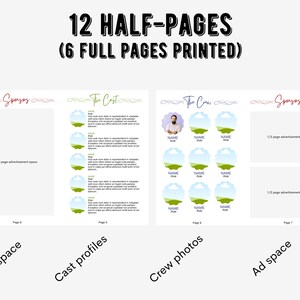 Theatre Playbill Program Canva Template: 12-page Printable (digital ...