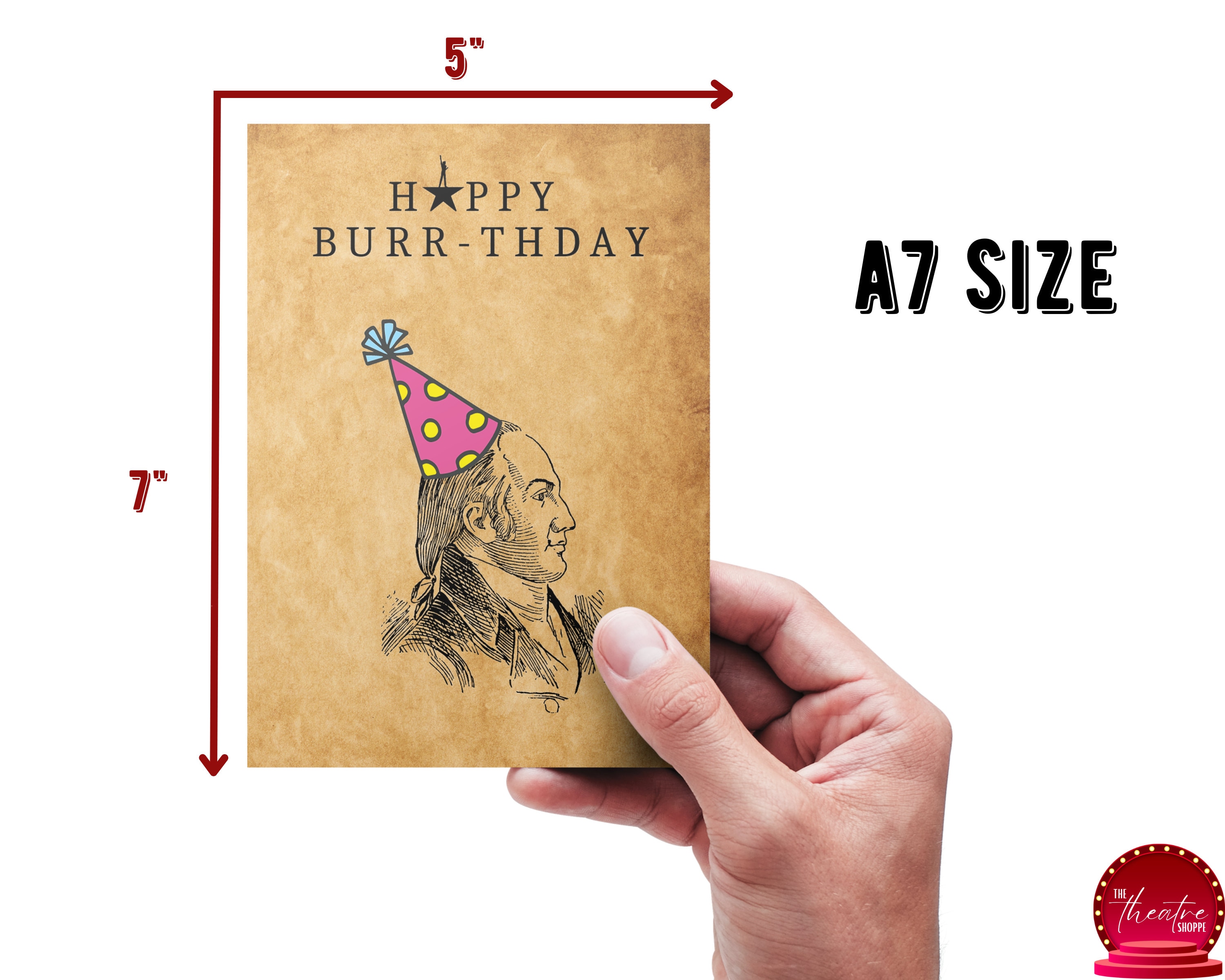 Printable Hamilton Birthday Card | Musical Theatre Pun Card | Aaron ...