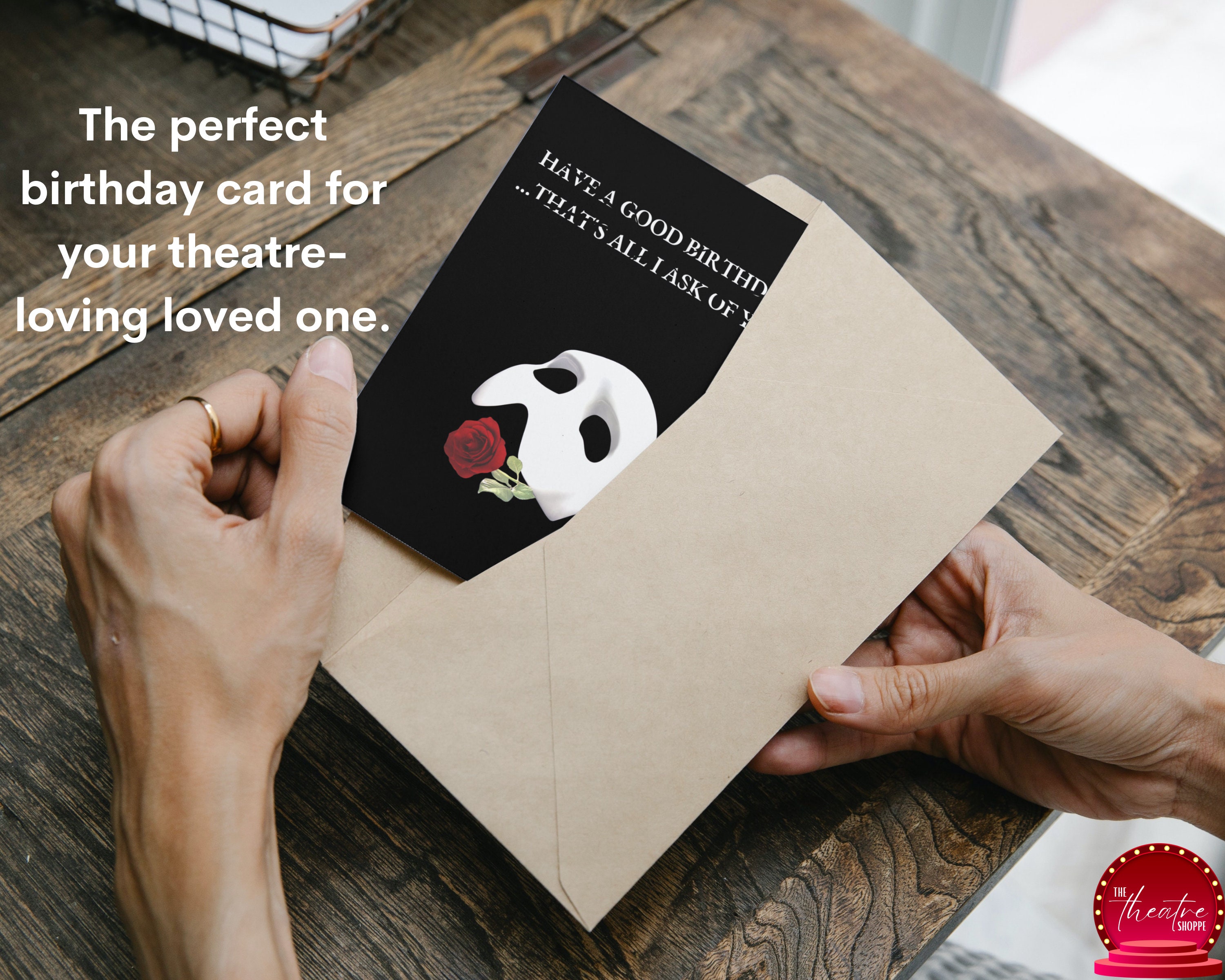 Phantom of the Opera Birthday Card: Funny Musical Theatre Pun (PDF) - Etsy