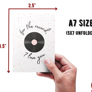 Music Pun Valentine's Day Card | Music Record Card | Printable Music ...