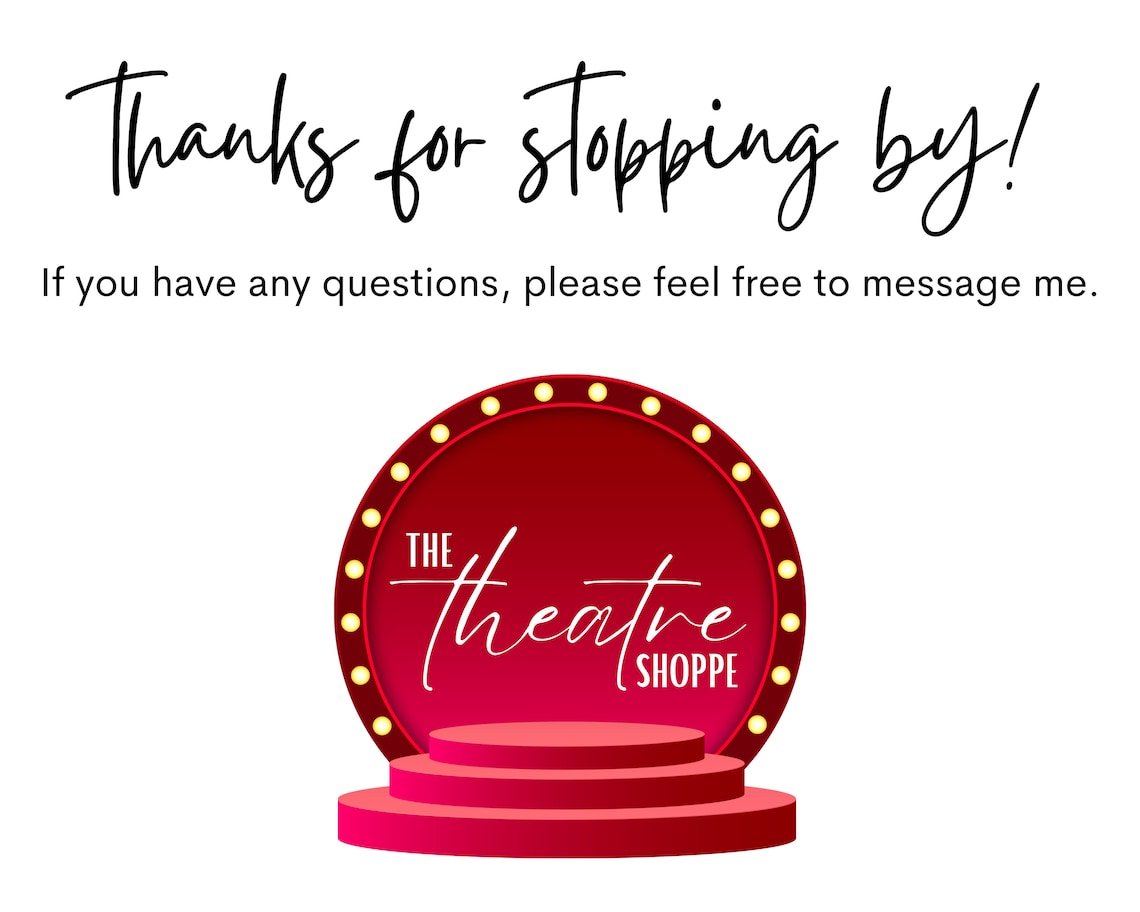 4-page Theatre Program Template: Playbill Design (canva Editable) - Etsy