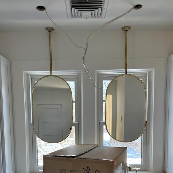 Ceiling Suspended Mirror - Etsy