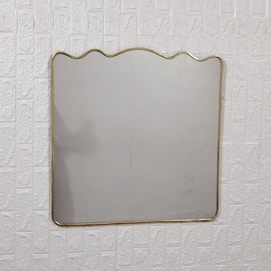 Asymmetrical Wavy Rectangle Mirror Home Decor Bathroom Modern Wall ...